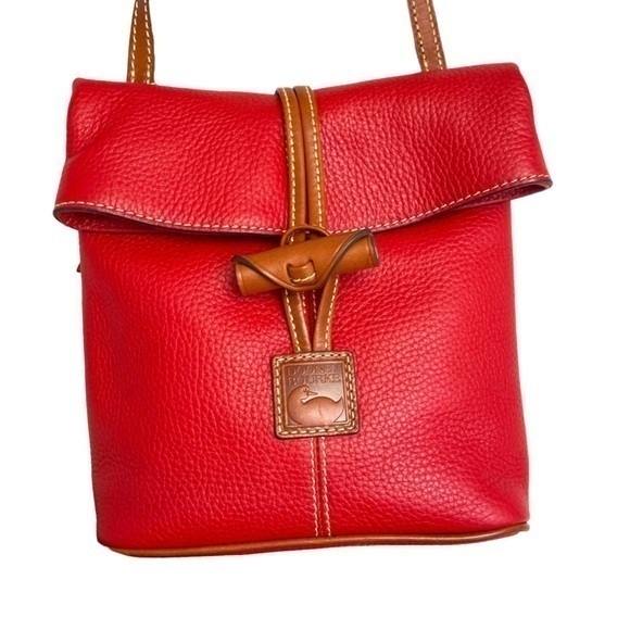 Dooney & Bourke | Bags | Dooney Bourke Red Leather Toggle Crossbody Bag ...